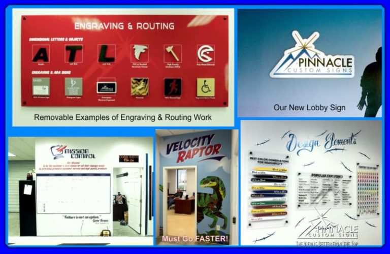 Our Showroom Graphics | Showroom Media | Pinnacle Custom Signs