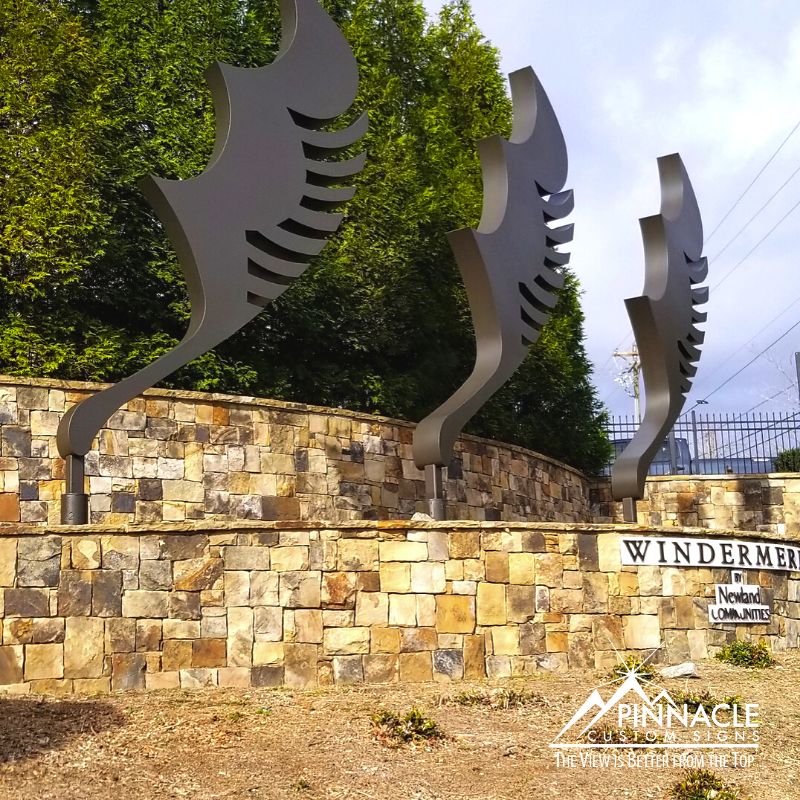 Restoring & Expanding a 20-year-old Entrance Sign for Windermere