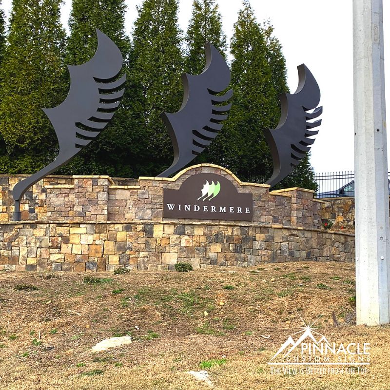 Restoring & Expanding a 20-year-old Entrance Sign for Windermere